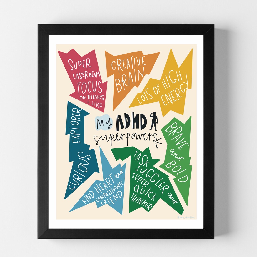 ADHD Superpowers / ADHD Printable for Kids / Education / Adhd ...