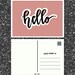 Set of 6 Hello Printable Postcards - Etsy