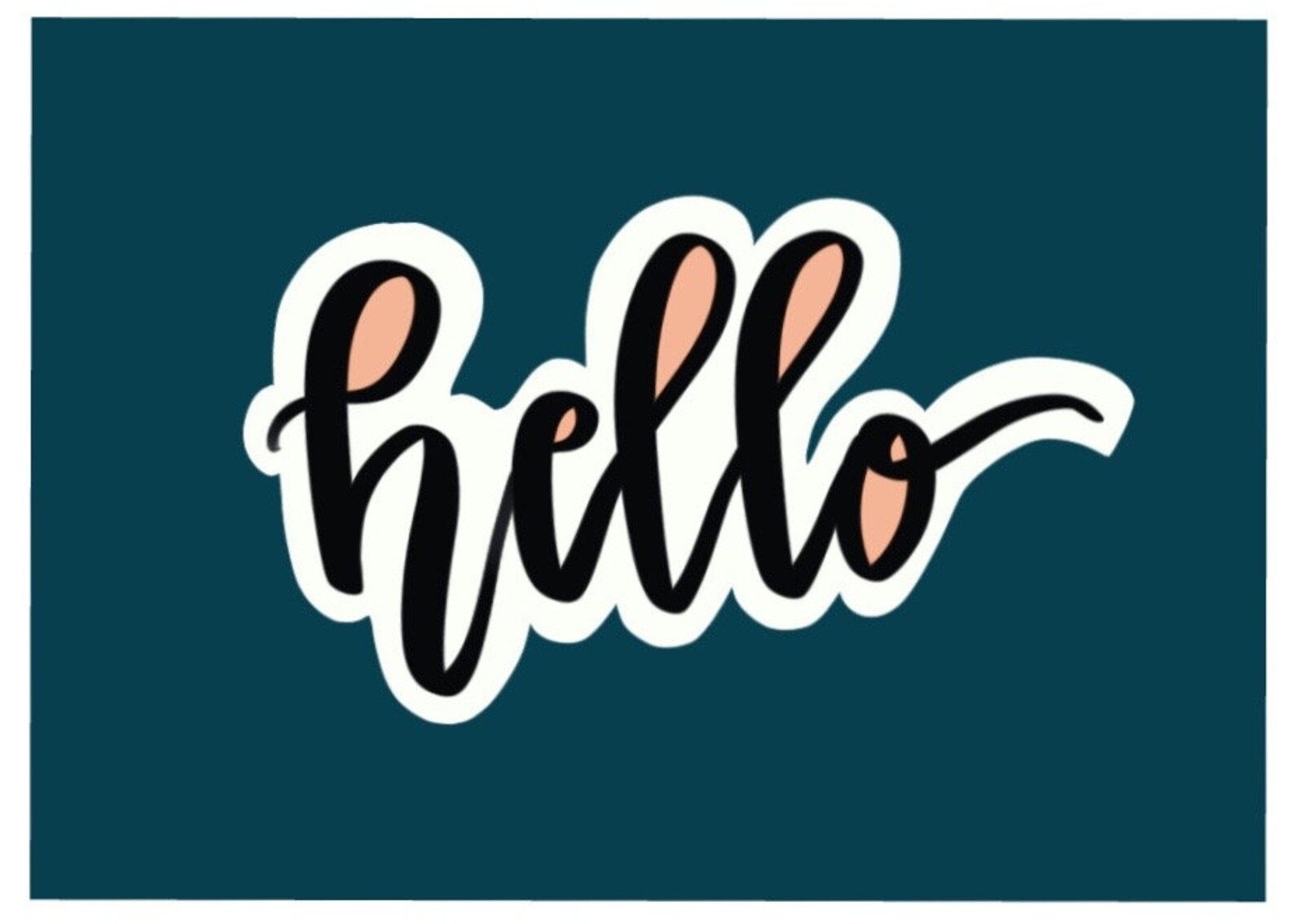 Set of 6 Hello Printable Postcards - Etsy