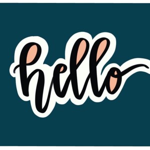 Set of 6 Hello Printable Postcards - Etsy