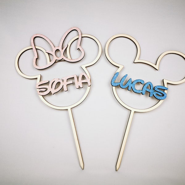 Mickey Mouse Cake Topper Svg - Etsy