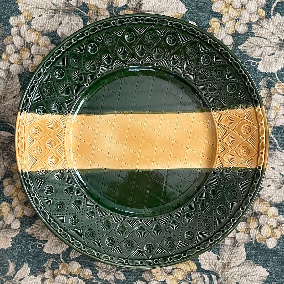 16.25” Diameter Bitossi Style Round Serving Platter Made in Italy for ...