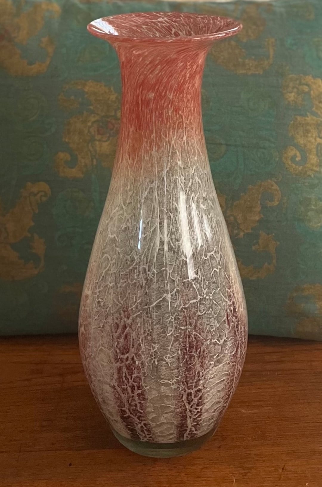 16.5 Art Glass Vase by Karl Weidmann, WMF Ikora Studio, German Art Deco ...