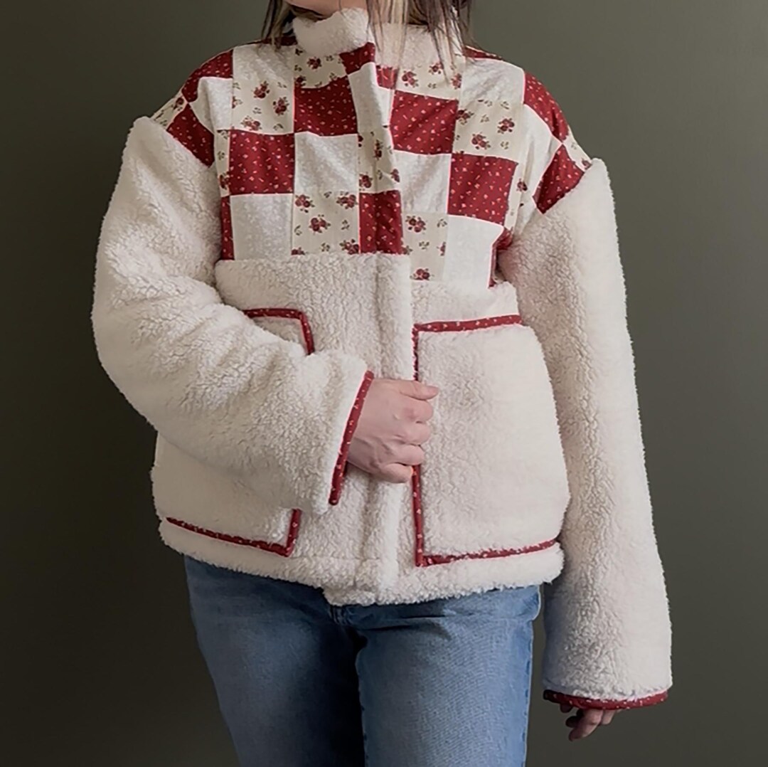 Roses Are Red Quilted Coat - Etsy