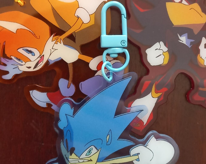 Sonic Acrylic Keychains (sonic, Tails, Shadow) - Etsy UK