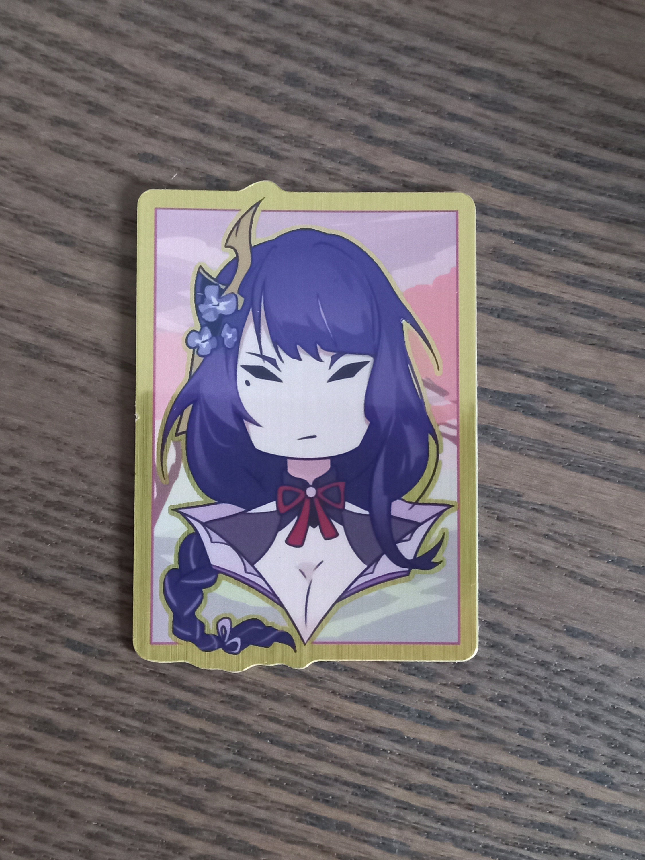 Genshin Raiden Gold Sticker - Etsy