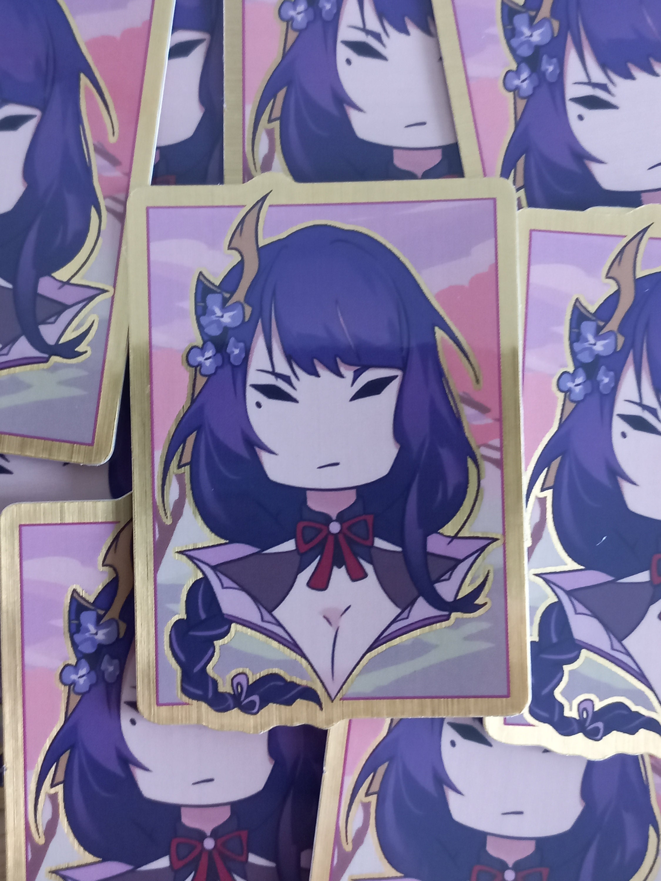 Genshin Raiden Gold Sticker - Etsy