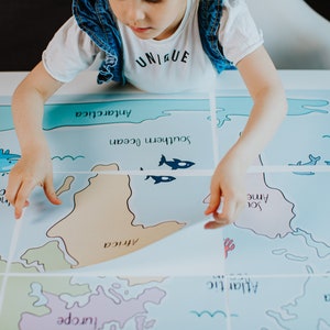Printable World Map Workshop - Etsy