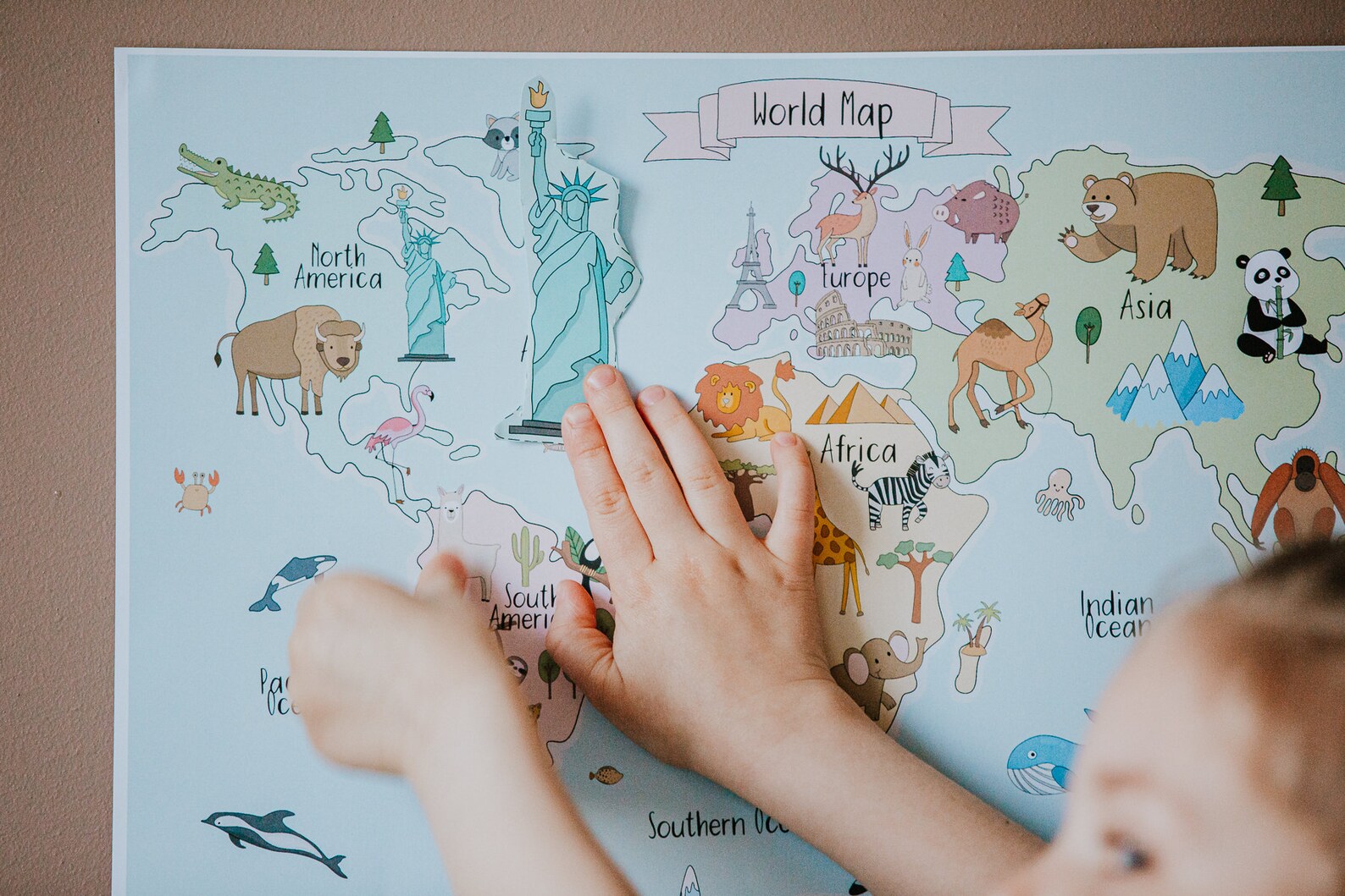 Printable World Map Workshop - Etsy