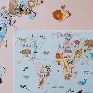 Printable World Map Workshop - Etsy