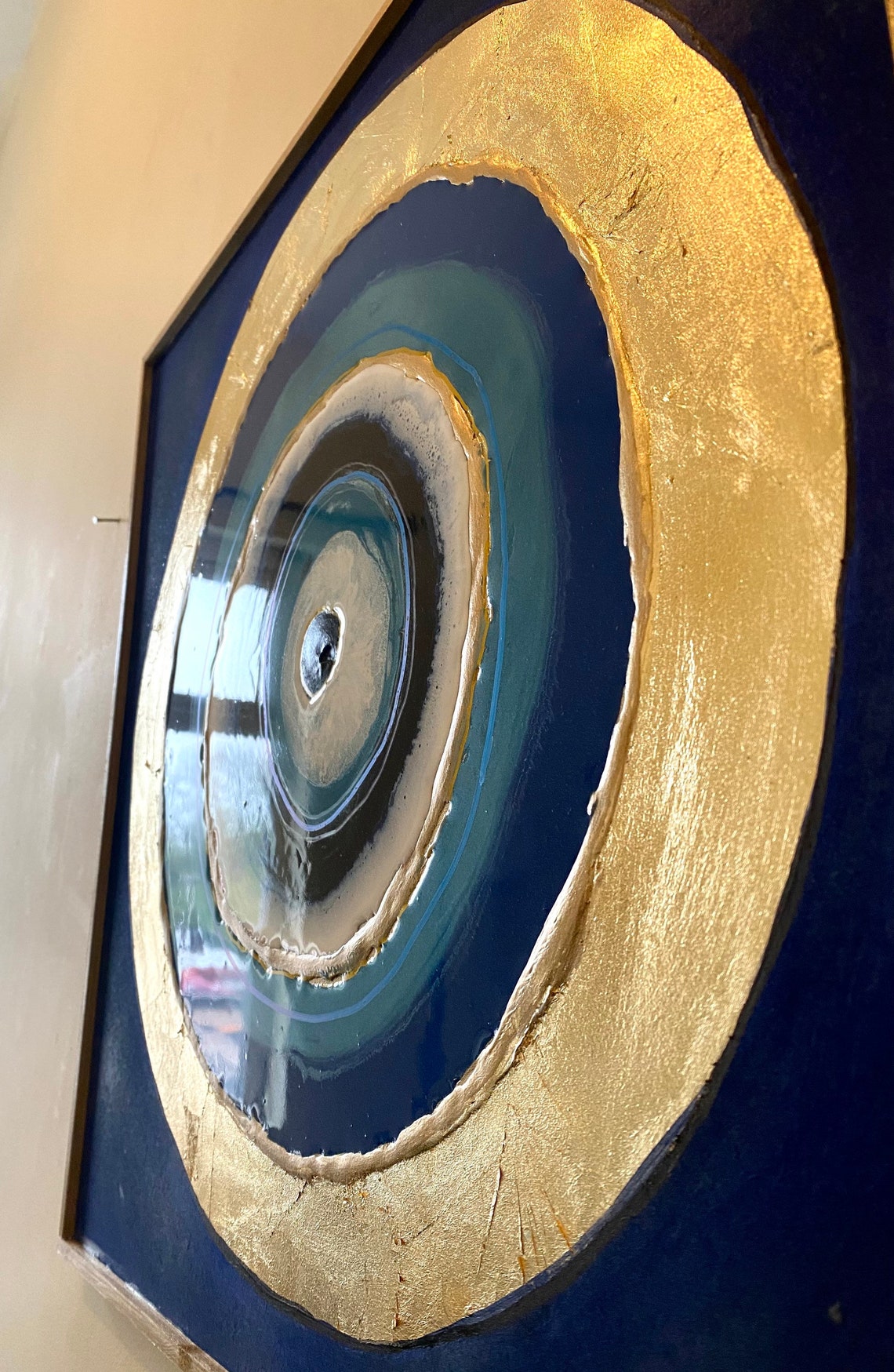 Original Handmade Evil Eye Devil Eye Resin Geode Acrylic | Etsy