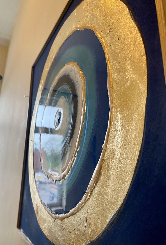 Original Handmade Evil Eye Devil Eye Resin Geode Acrylic | Etsy