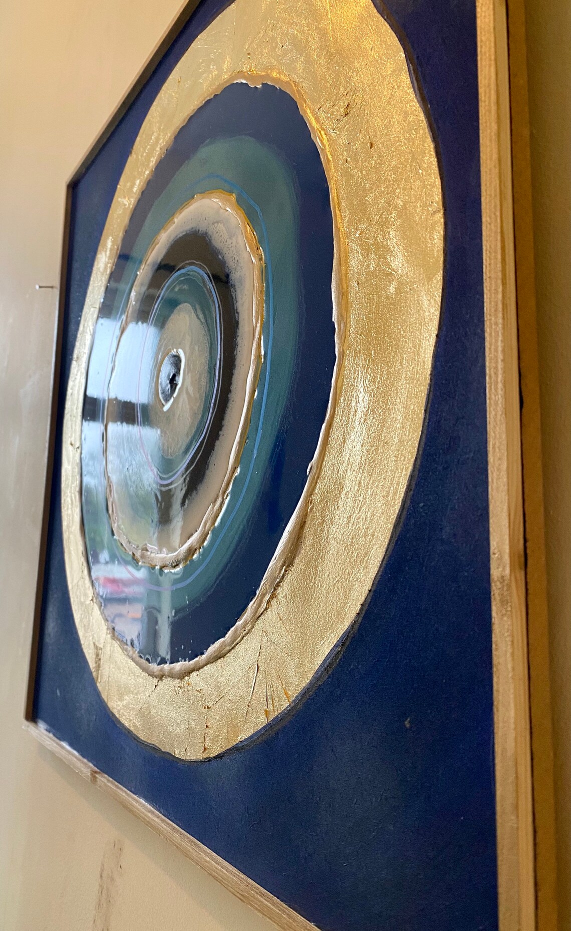 Original Handmade Evil Eye Devil Eye Resin Geode Acrylic | Etsy