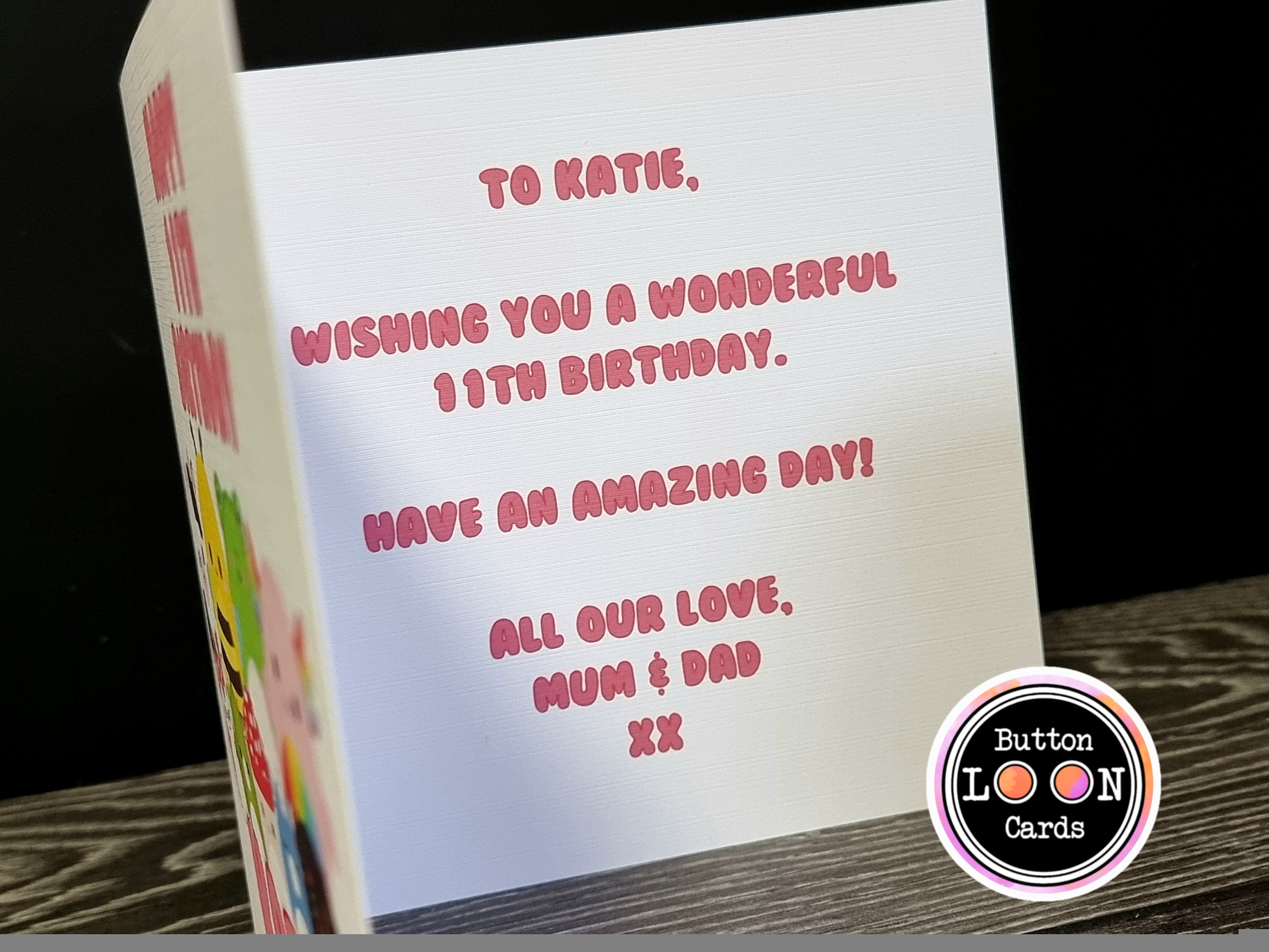Squishmallow Happy Birthday Card Handmade & Personalised Daughter Son ...