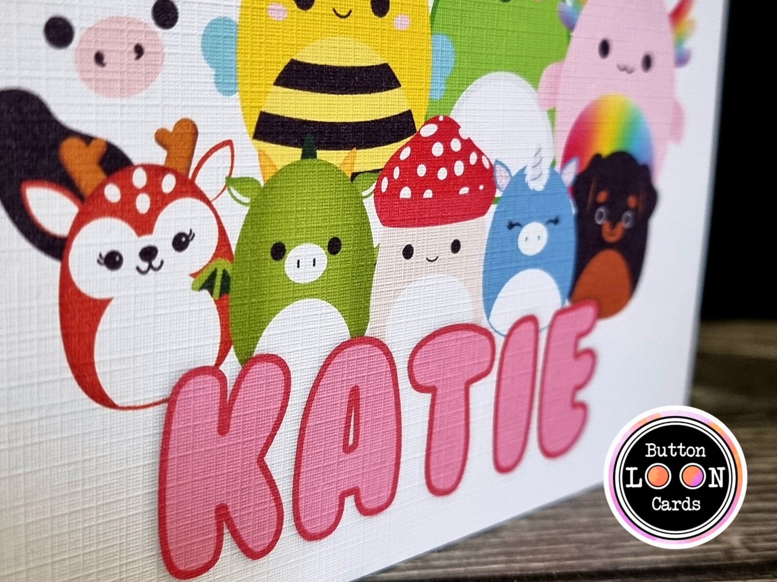 Squishmallow Happy Birthday Card Handmade & Personalised Daughter Son ...