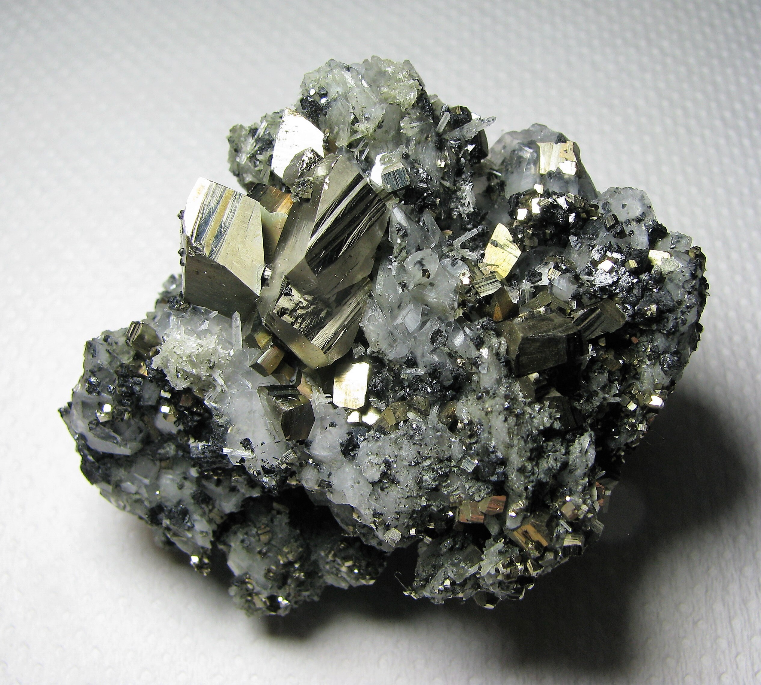 Great rare crystals pyrite on calcite from the famous Borieva | Etsy