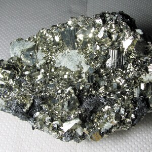 Great Shiny Pyrite With Sphalerite and Quartz From the Famous Krushev ...