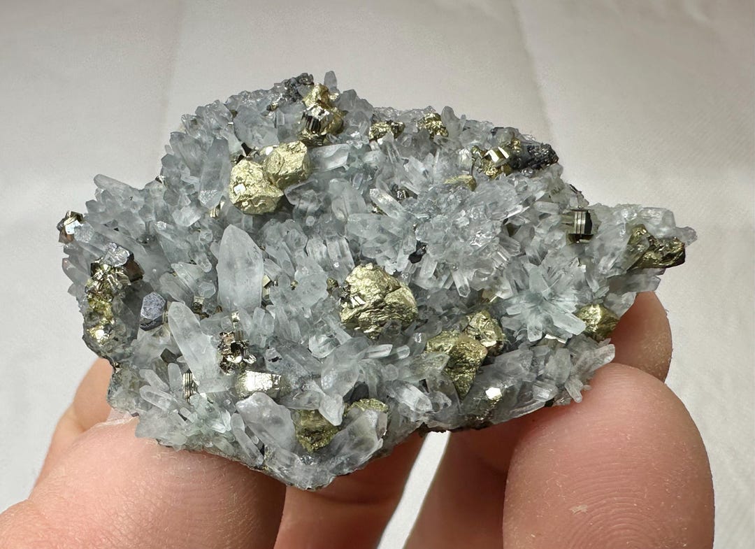 Amazing Quartz With Micro Crystals Chalcopyrite and Pyrite, Madan ...