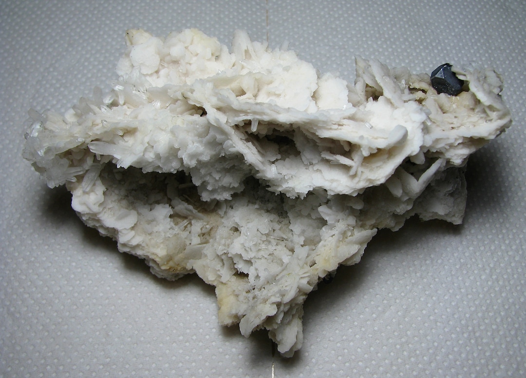 Great Micro Crystal Galena on Calcite, Bulgaria, Crystal, Gift, Gem ...