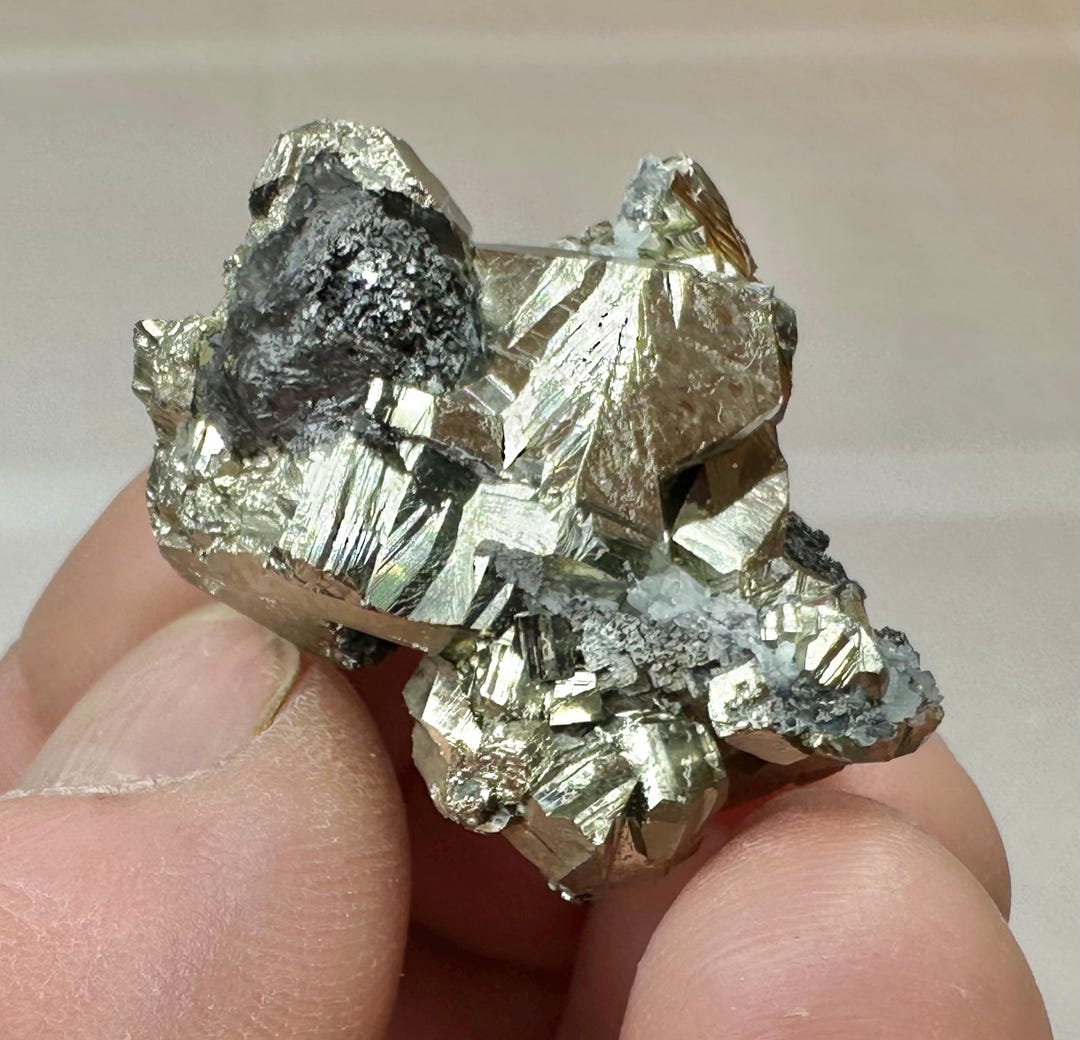 Double Sided Pyrite Sphalerite Crystal, 9th September Mine, Madan ...