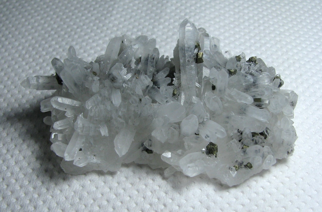 Great Natural Quartz With Micro Crystals Chalcopyrite, Bulgaria, Top ...