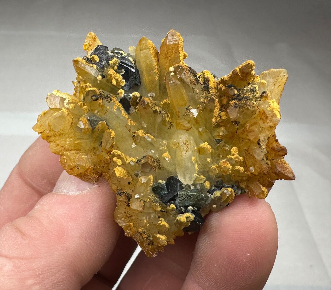 Wonderful Quartz With Limonite and Sphalerite, Madan, Bulgaria, Mineral ...