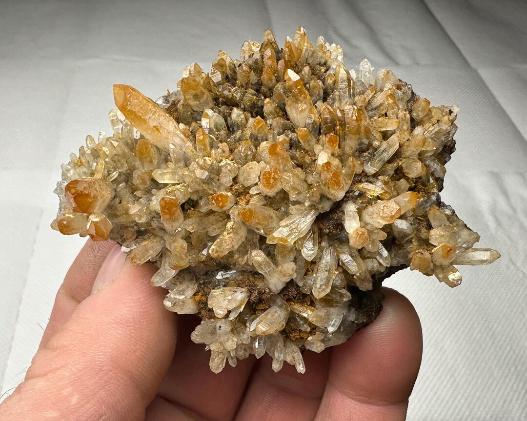 Great Quartz With Limonite From the Famous 9th of September Mine, Madan ...