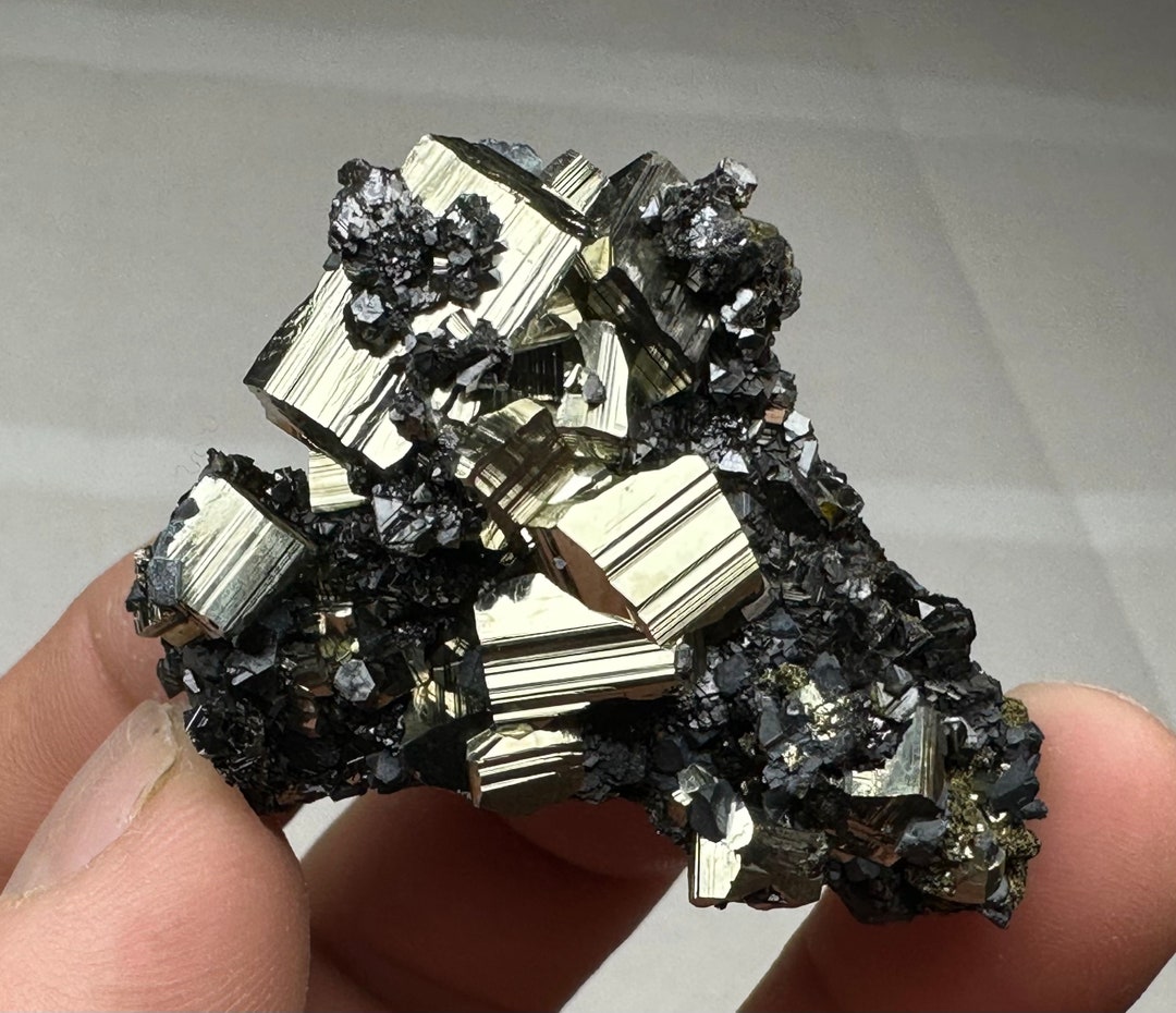 Nice Shiny Pyrite With Sphalerite From the Famous 9th of September Mine ...