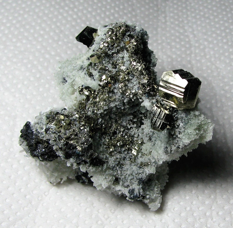 Nice Shiny Pyrite With Sphalerite and Quartz From the Famous 9th of ...