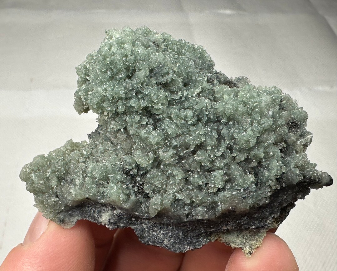 Incredible Micro Crystals Green Quartz With Deep Color With Chlorite ...