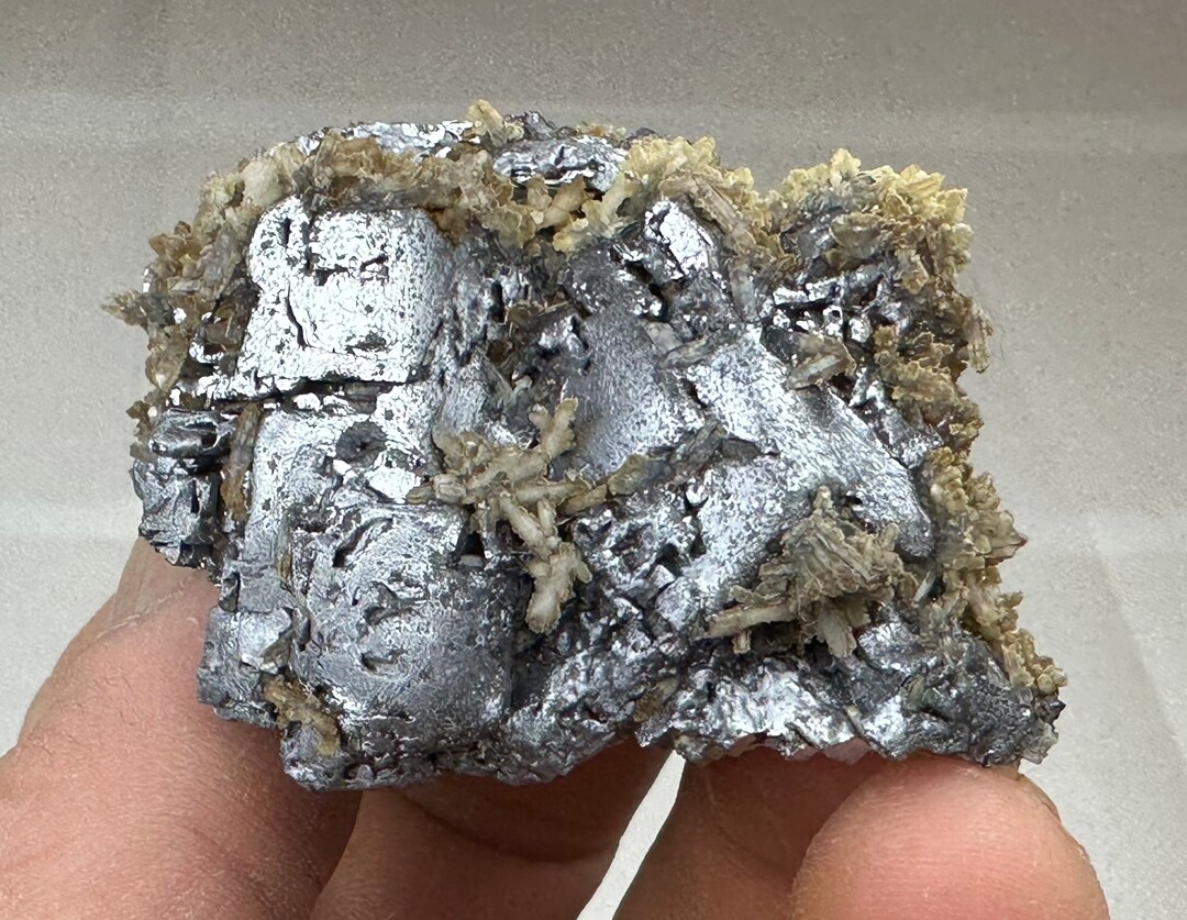 Great Galena With Calcite From the Famous 9th of September Mine, Madan ...