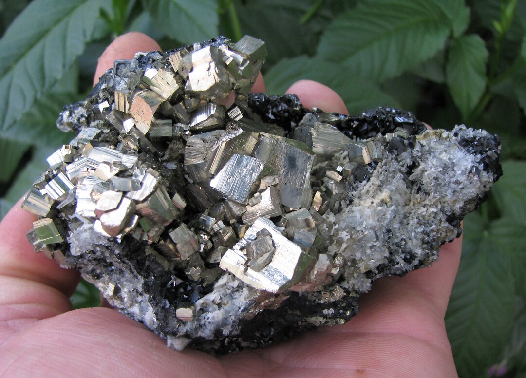 Nice Shiny Pyrite With Sphalerite and Quartz From the Famous 9th of ...