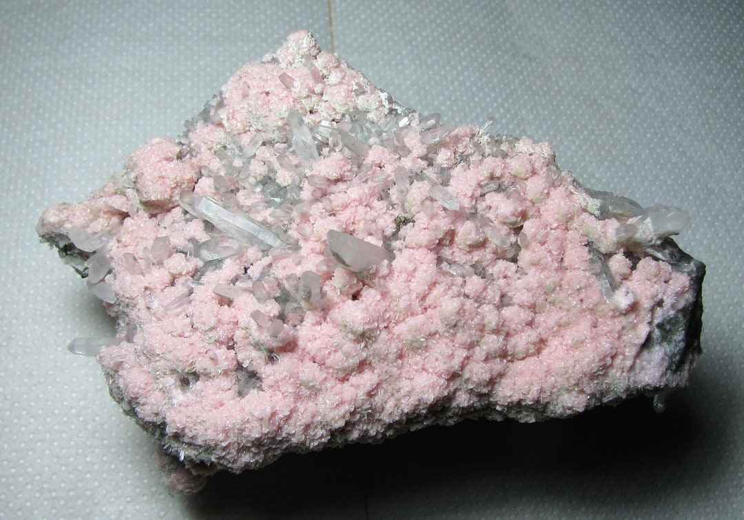 Incredible Rare Rhodochrosite With Quartz From the Famous Davidkovo ...