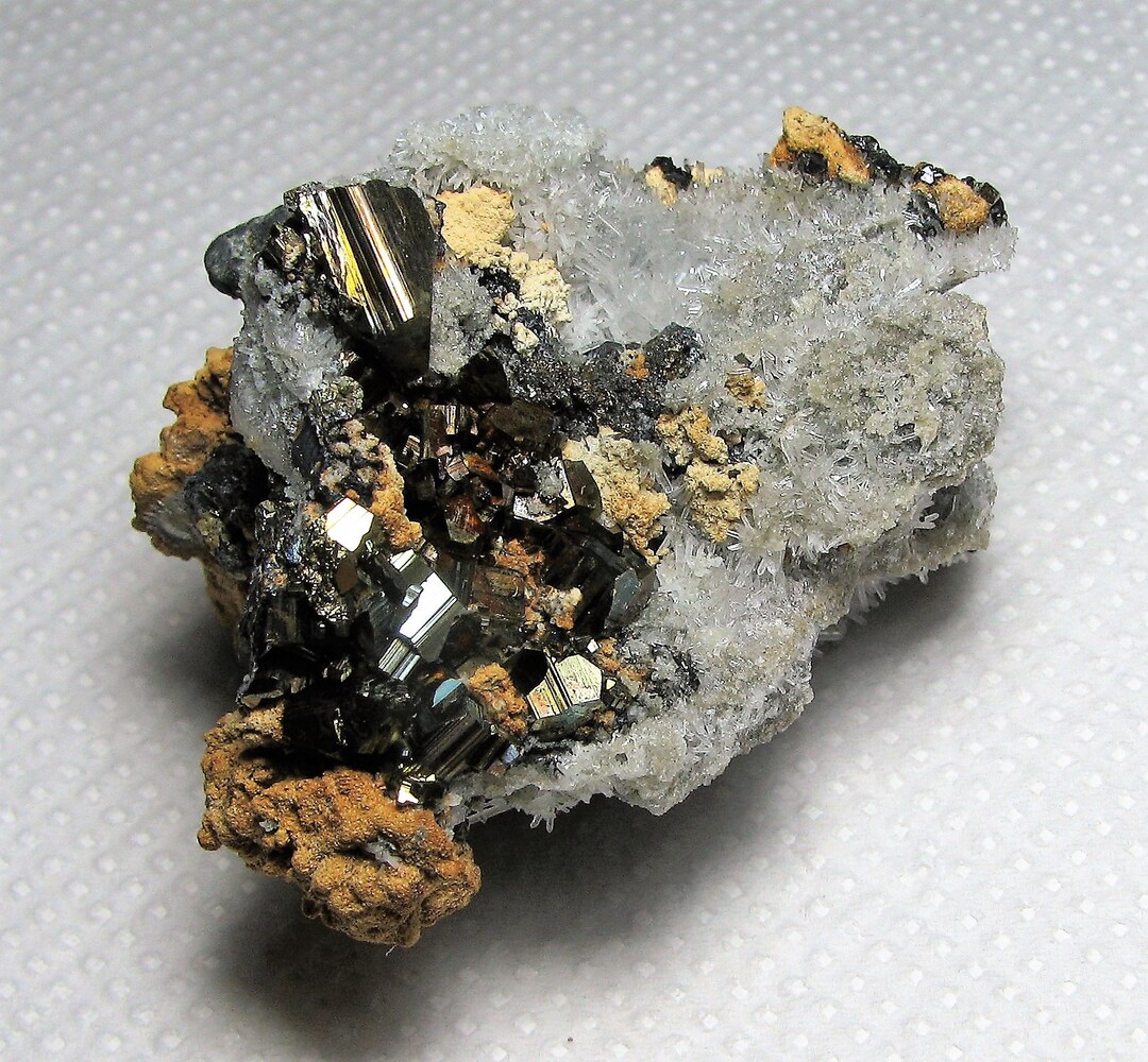 Great Iridescent Pyrite With Siderite and Quartz, Madan, Bulgaria ...