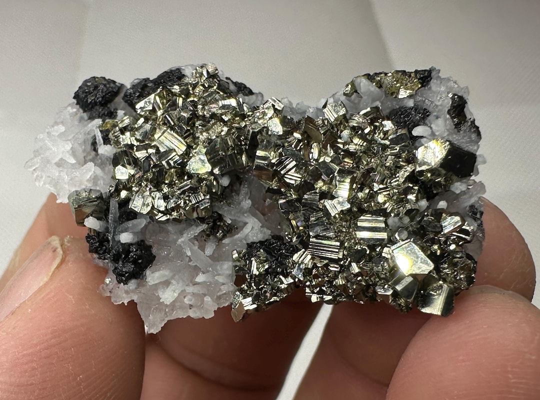 Nice Shiny Pyrite With Sphalerite and Quartz From the Famous 9th of ...