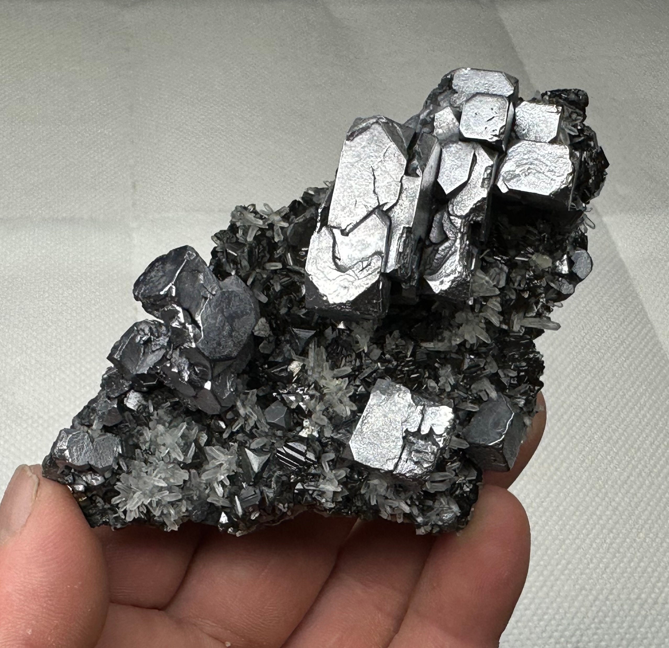 Beautiful Galena With Sphalerite and Quartz, Madan, Bulgaria, Mineral ...