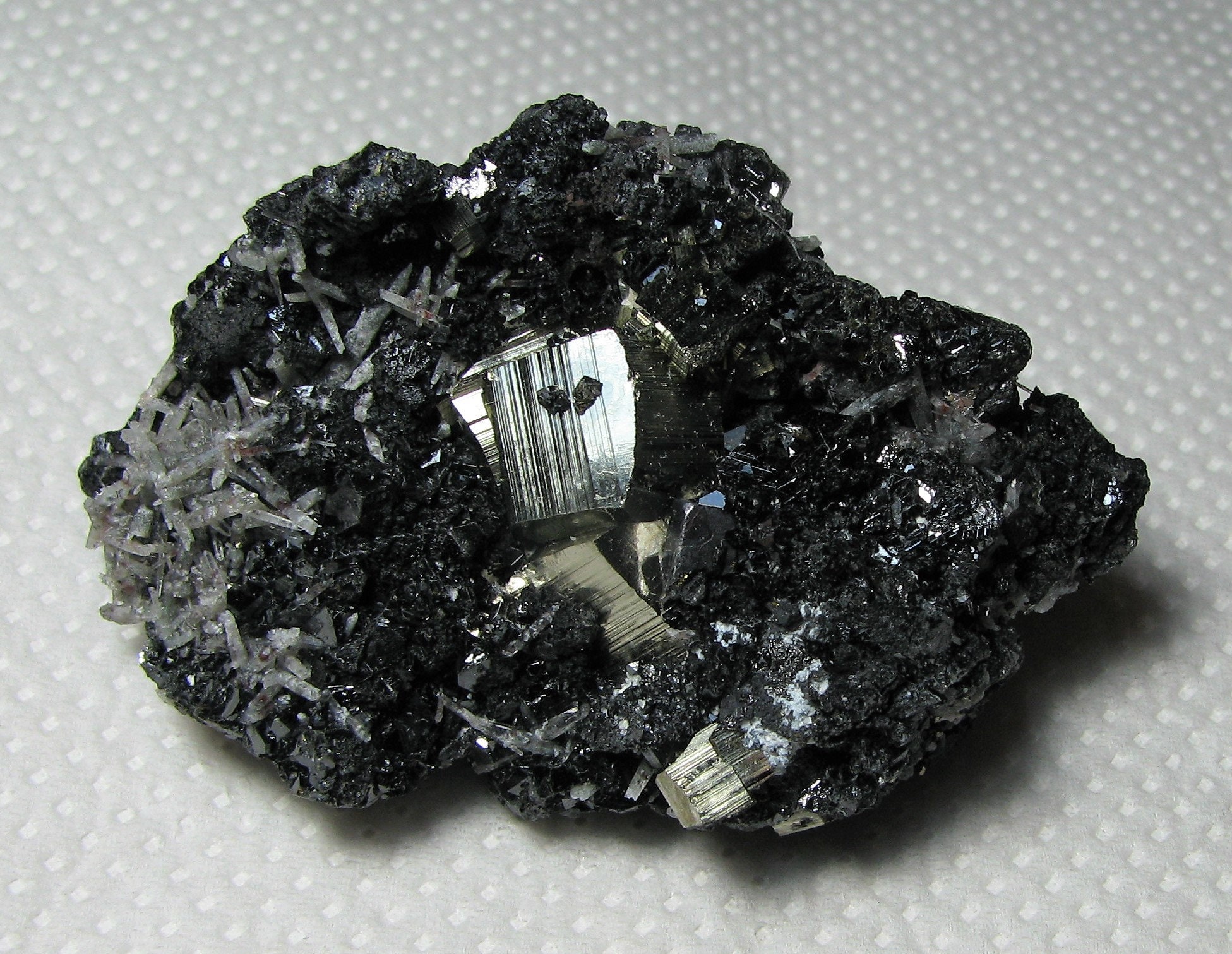 Nice Shiny Pyrite With Sphalerite From the Famous 9th of September Mine ...