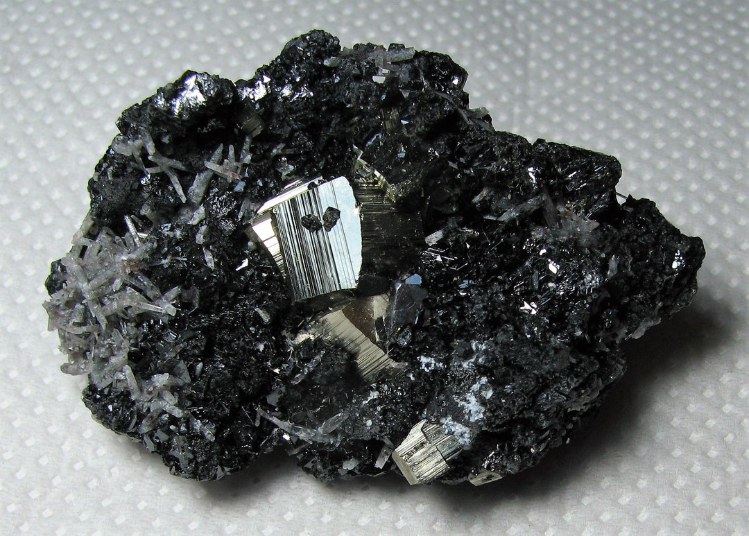 Nice Shiny Pyrite With Sphalerite From the Famous 9th of September Mine ...