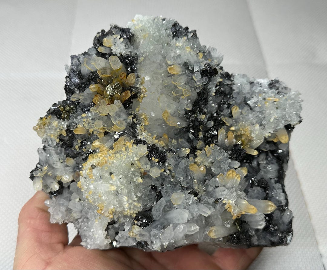 Quartz With Siderite, Sphalerite and Pyrite, Madan, Bulgaria, Mineral ...