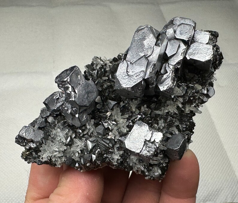 Beautiful Galena With Sphalerite and Quartz, Madan, Bulgaria, Mineral ...