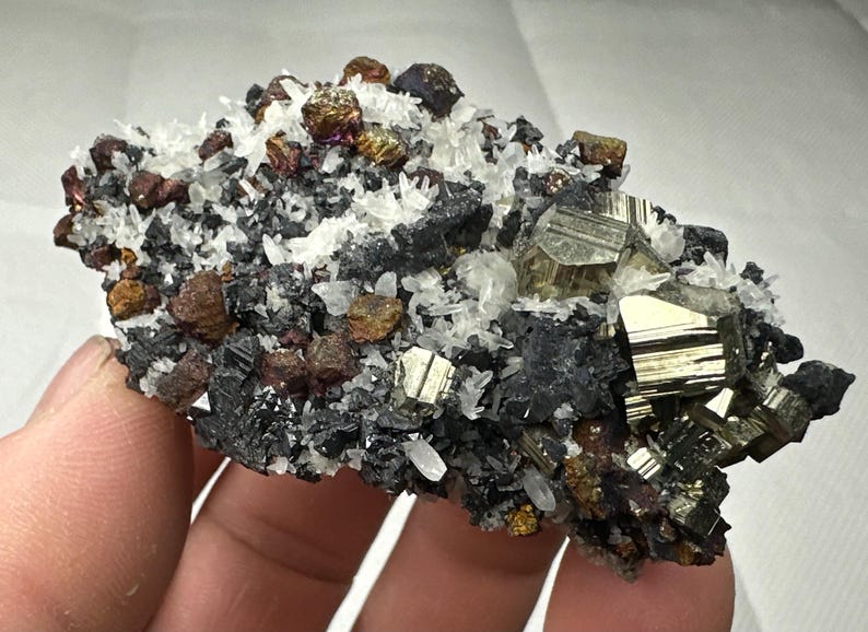 Great Combination of Pyrite, Sphalerite, Quartz and Chalcopyrite, Madan ...