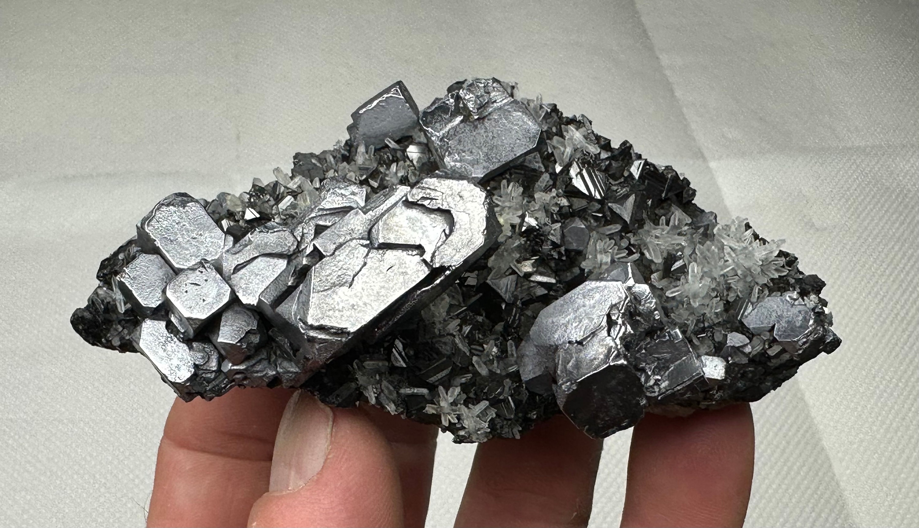 Beautiful Galena With Sphalerite and Quartz, Madan, Bulgaria, Mineral ...