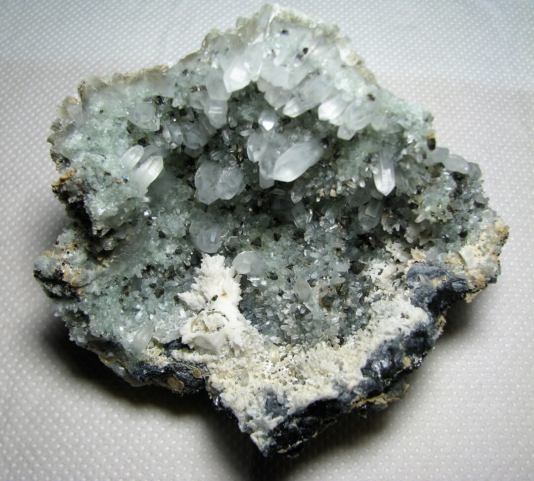 Wonderful Quartz With Micro Crystals Chalcopyrite and Calcite From the ...