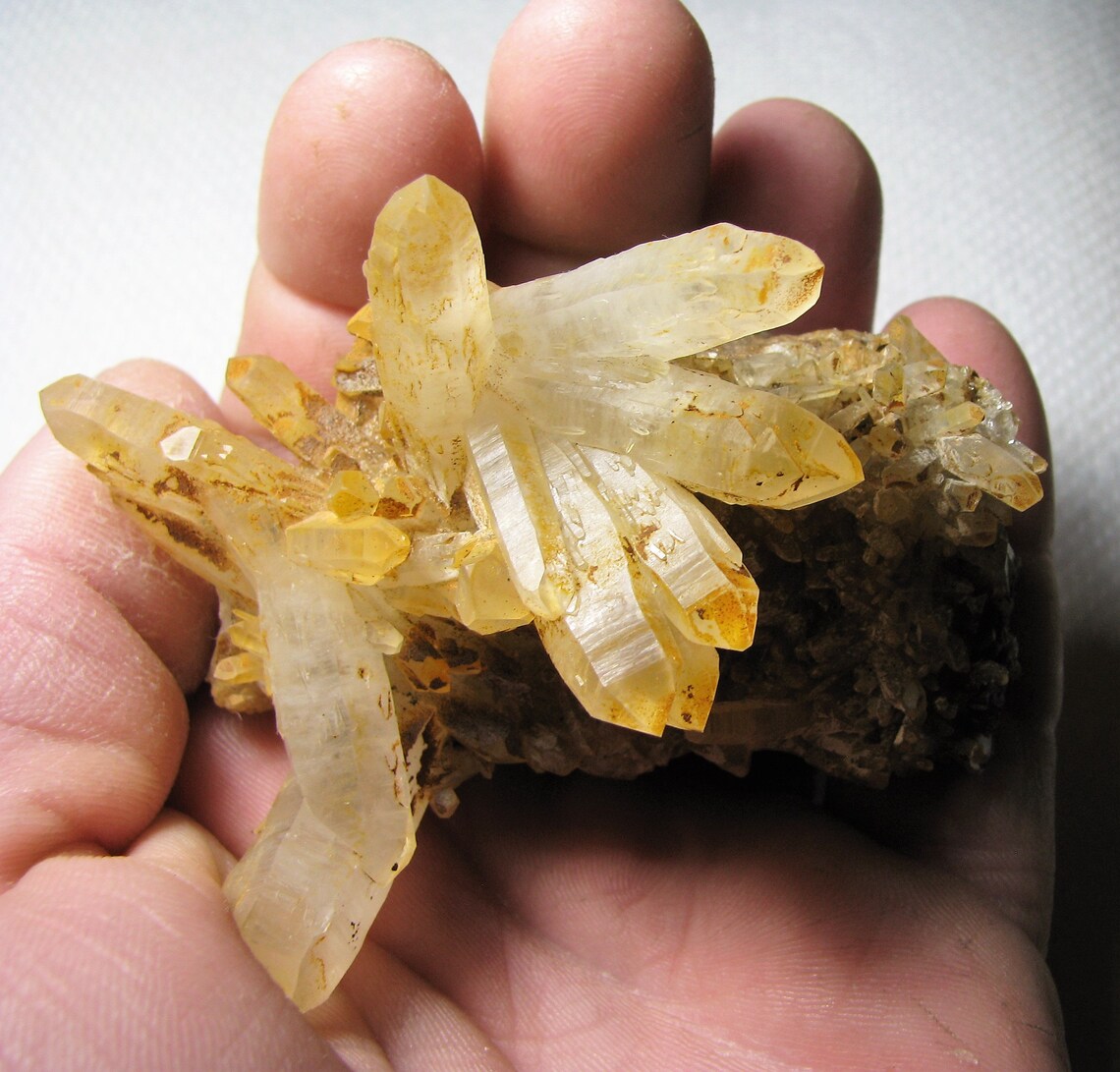 Impressive quartz with limonite from the famous 9th of | Etsy