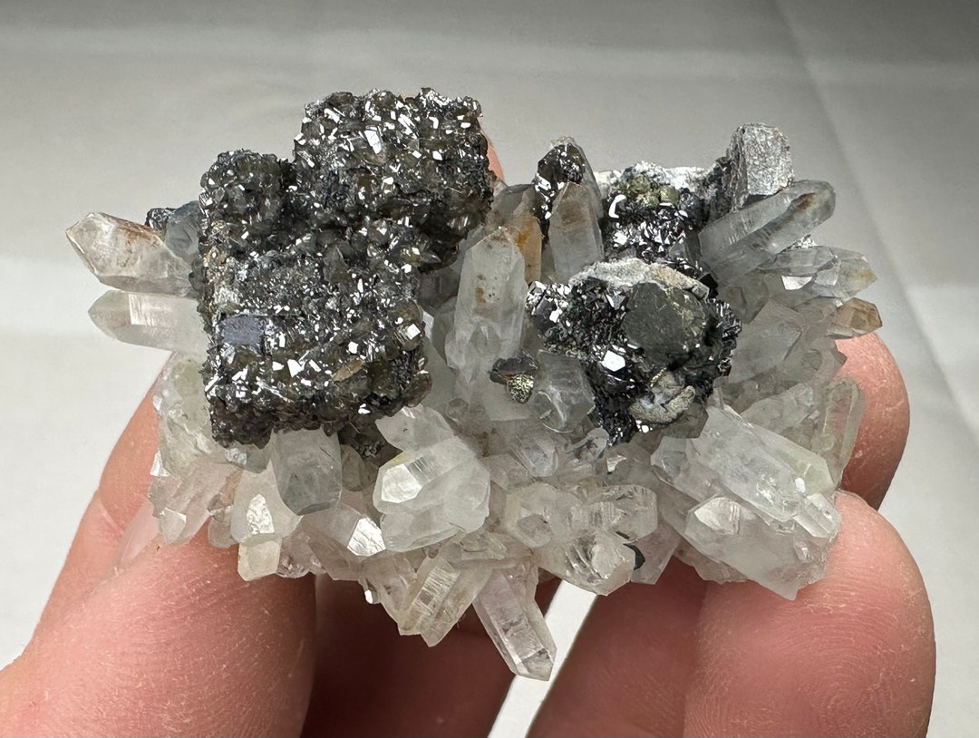 Incredible Micro Crystals Cerussite on Galena and Quartz, Madan ...