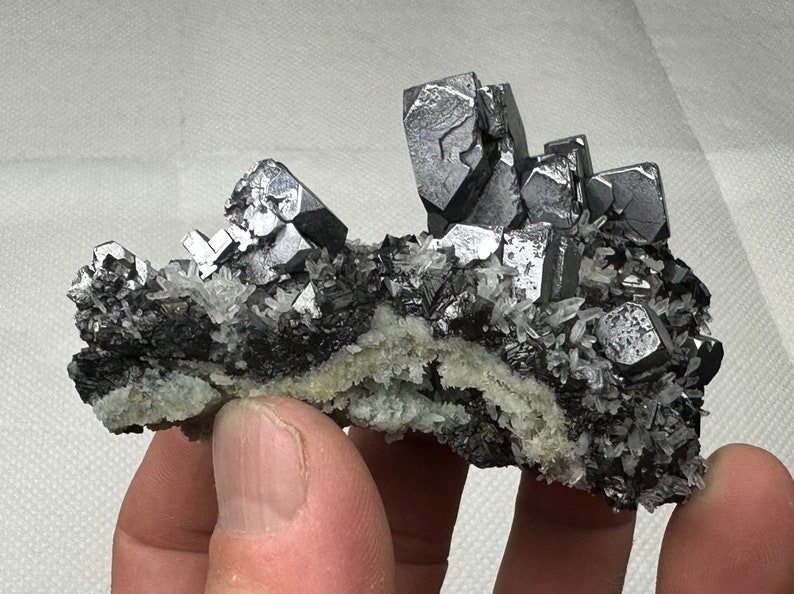 Beautiful Galena With Sphalerite and Quartz, Madan, Bulgaria, Mineral ...