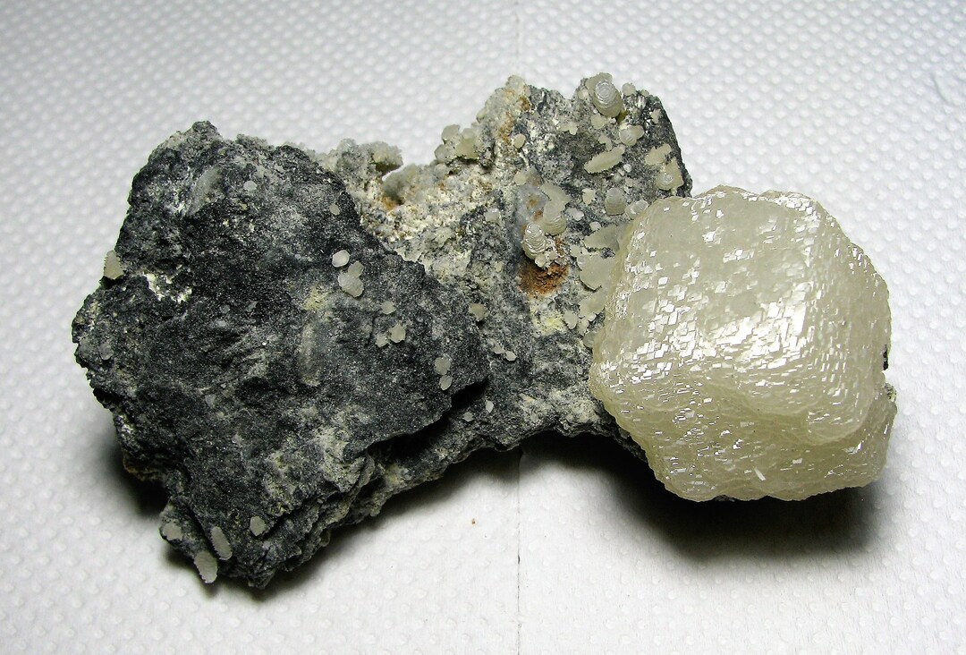 Incredible Fluorescent Calcite on Matrix From the Famous 9th September ...
