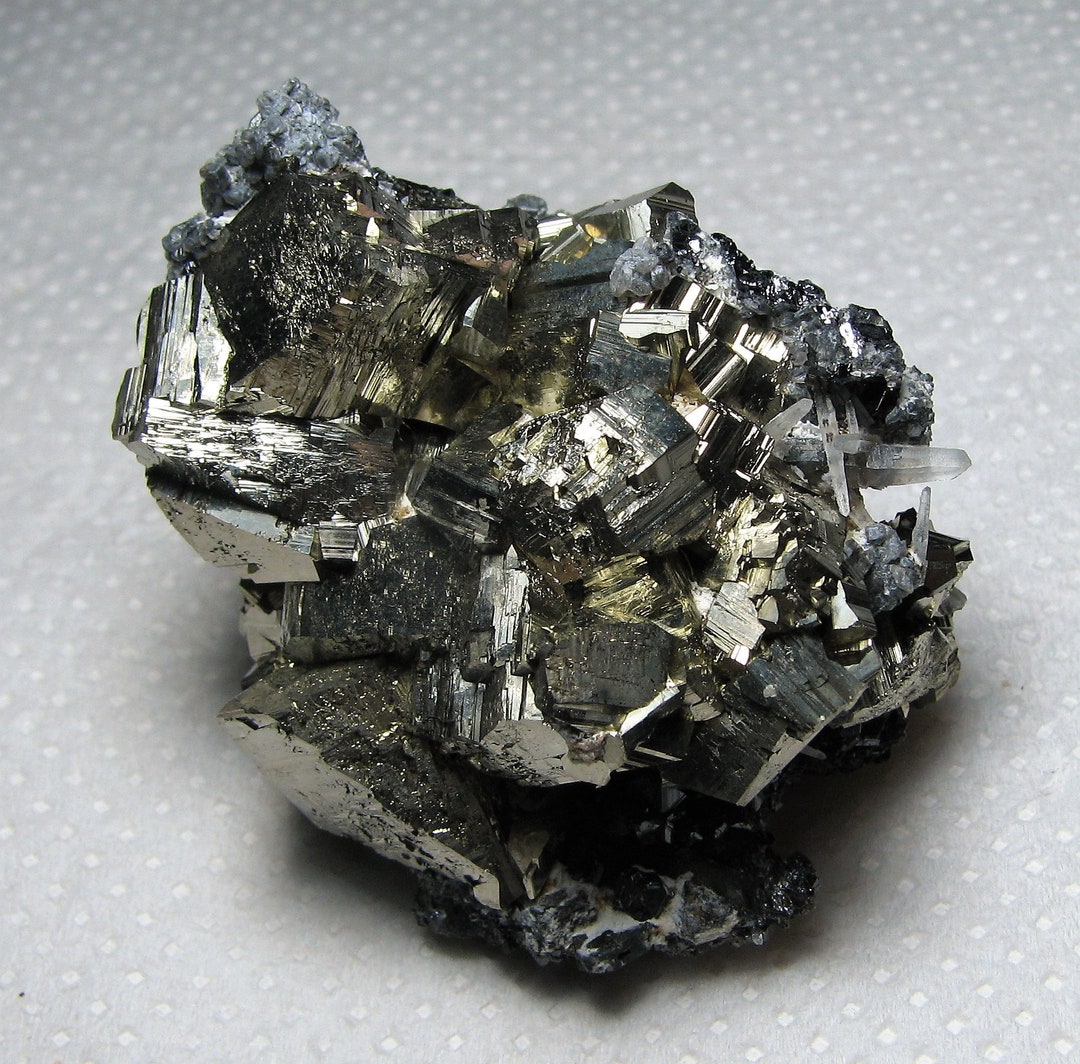 Aesthetic Shiny Pyrite With Quartz From the Famous 9th of September ...