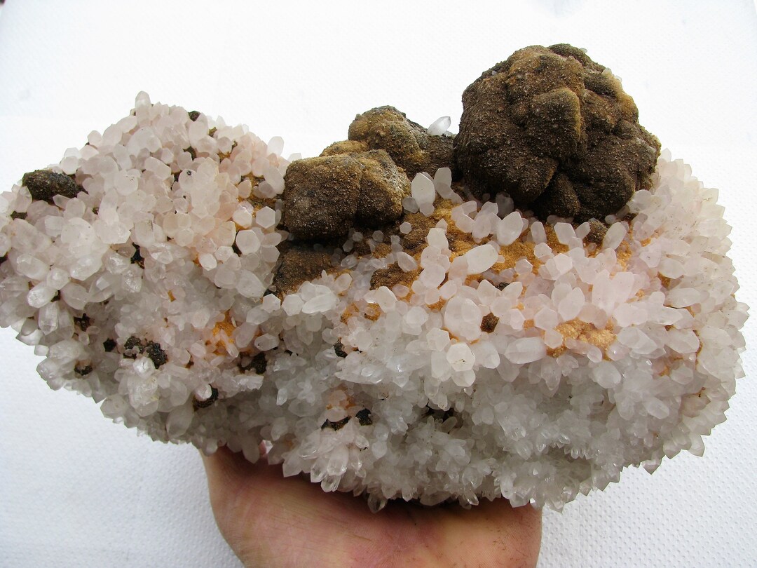 Top! Beautiful Oxidized Rhodochrosite on Quartz From the Famous 9th of ...
