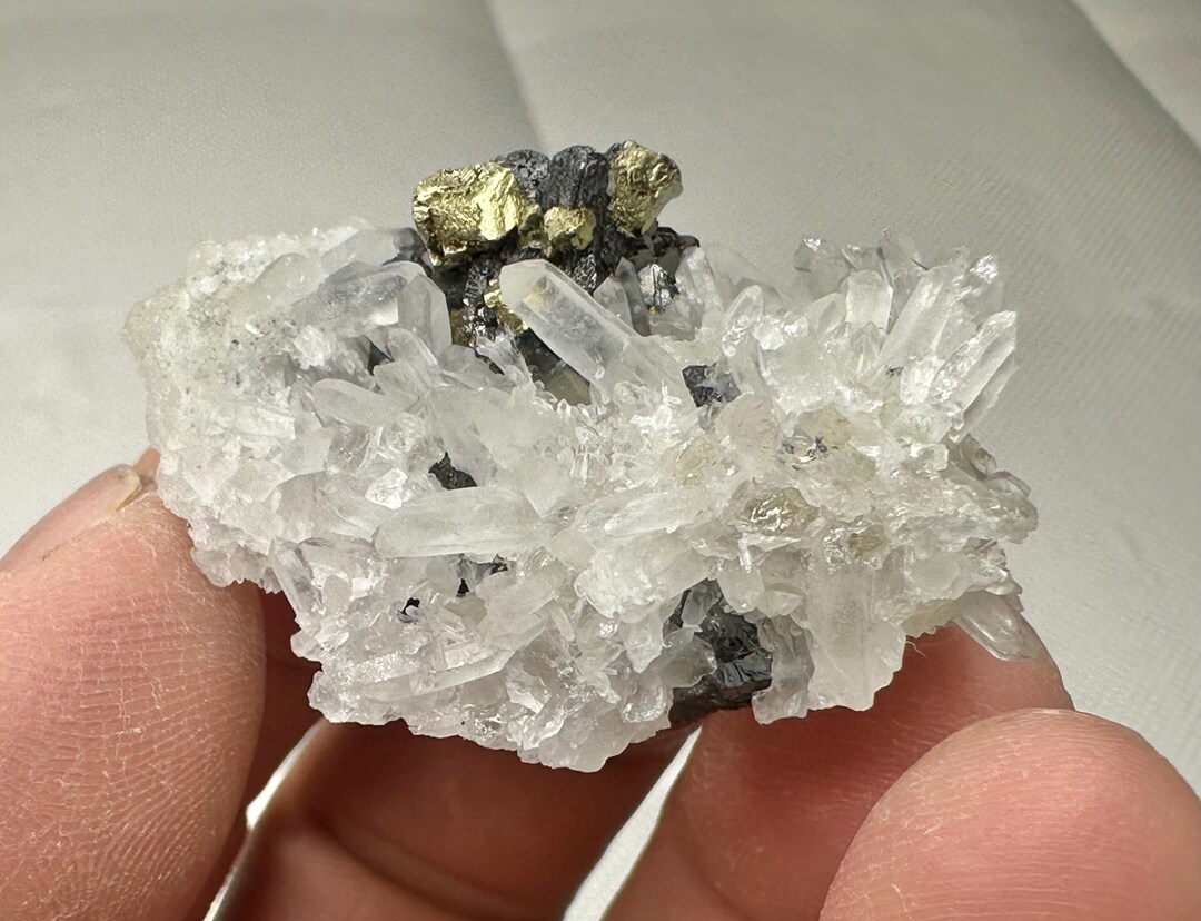 Great Natural Quartz With Sphalerite and Chalcopyrite , Bulgaria, Top ...